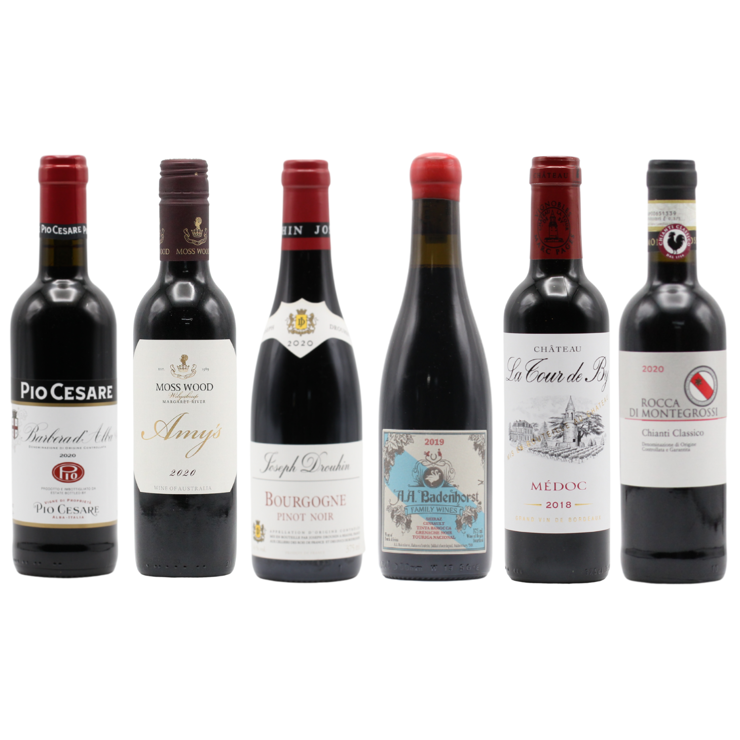 Six Fine Reds HALVES (6x37.5cl) - The Little Fine Wine Company